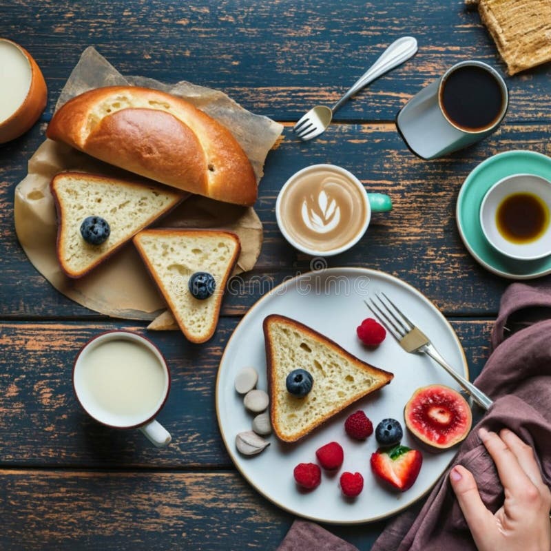 Breakfast on the Table,generated by Artificial Intelligence Stock ...