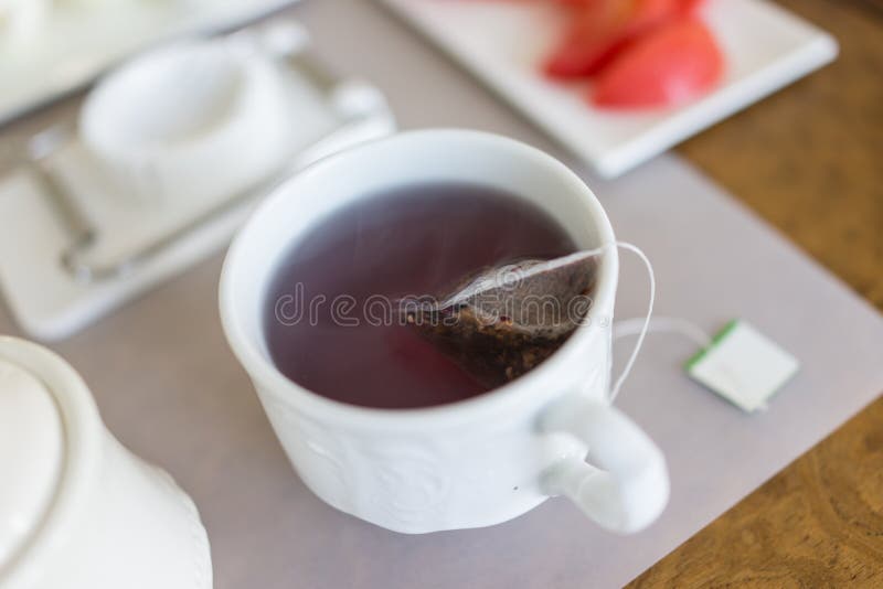 Breakfast Table Tea and Food at Morning Stock Image - Image of indoor ...
