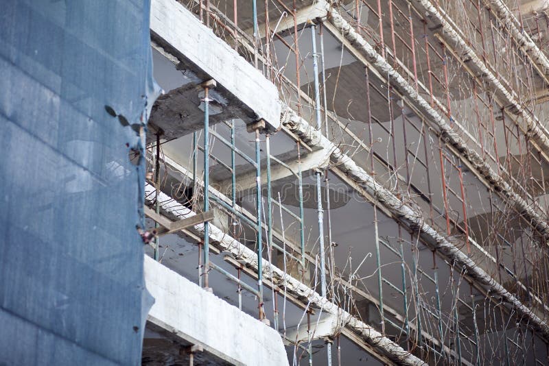 Scaffolding stock photo. Image of building, exterior - 66129256