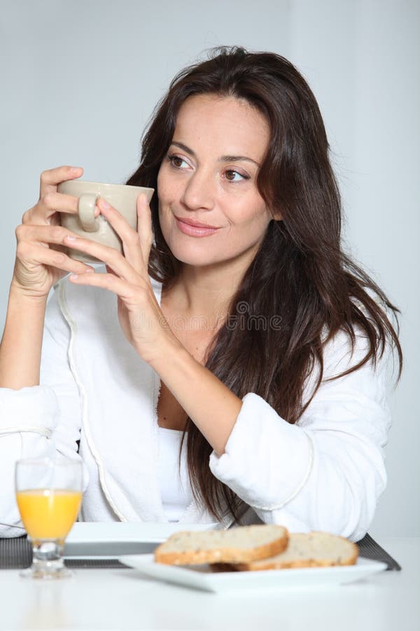 Breakfast time stock photo. Image of closeup, looking - 16281646