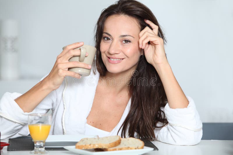 Breakfast time stock photo. Image of looking, beautiful - 16281928