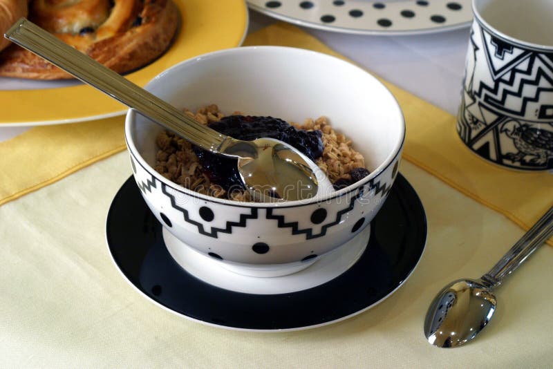 Breakfast time stock photo. Image of black, yellow, breakfast - 4722168