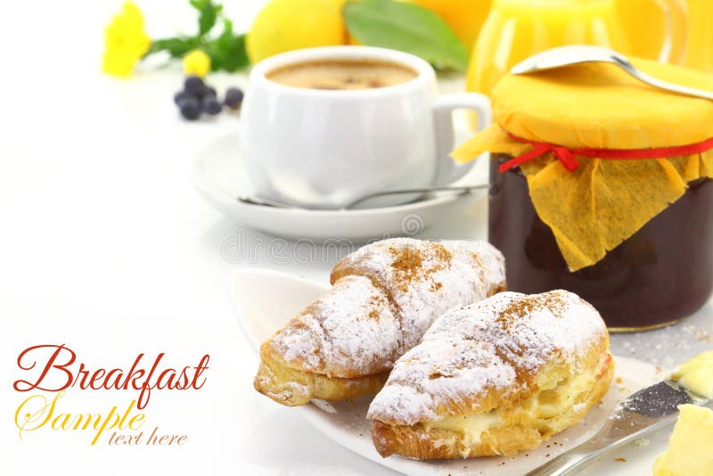 Breakfast time stock photo. Image of cream, aroma, drink - 34718416