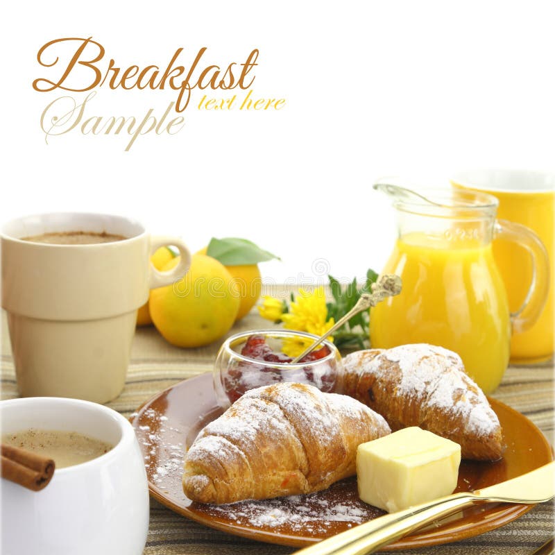 Breakfast time stock image. Image of hotel, dessert, french - 34718635