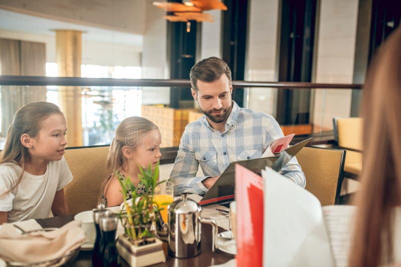 Cute Family Spending Time Together at Breakfast Stock Photo - Image of ...