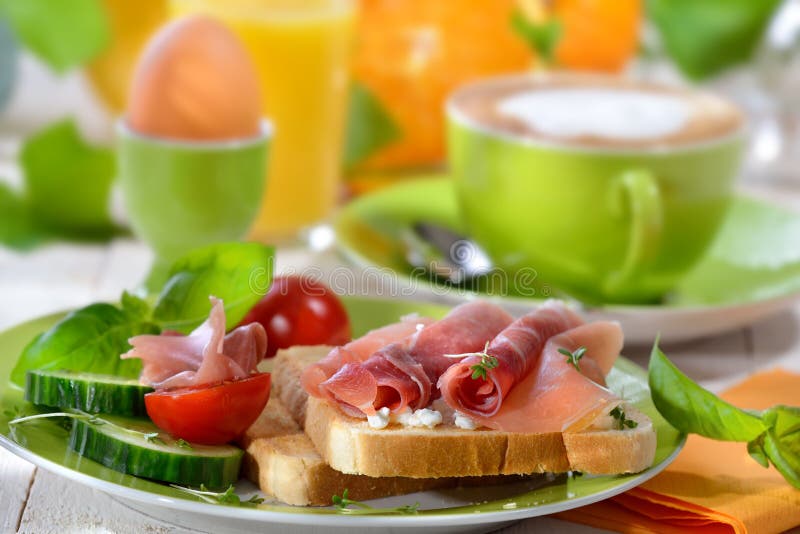 Breakfast time stock photo. Image of healthy, light, daytime - 74100018