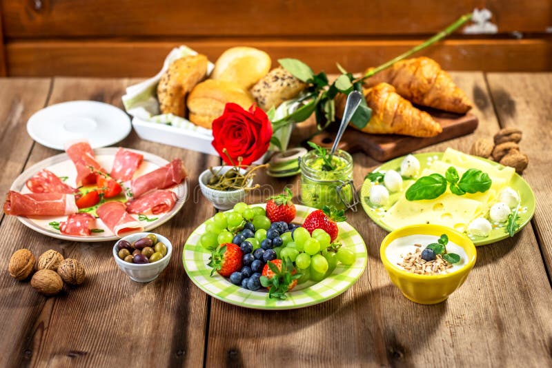 Breakfast time stock photo. Image of health, fruit, sweet - 89653928