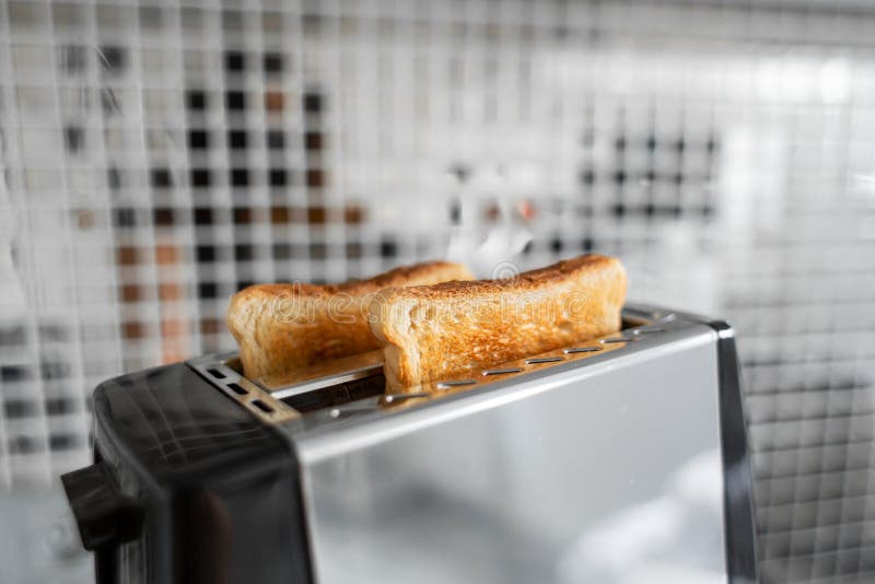Breakfast Toast. Toast Bread Close Up Stock Photo - Image of kitchen ...
