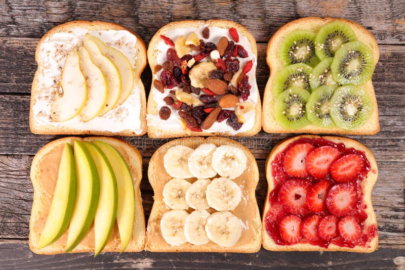 Breakfast toast stock photo. Image of assorted, healthy - 68187144