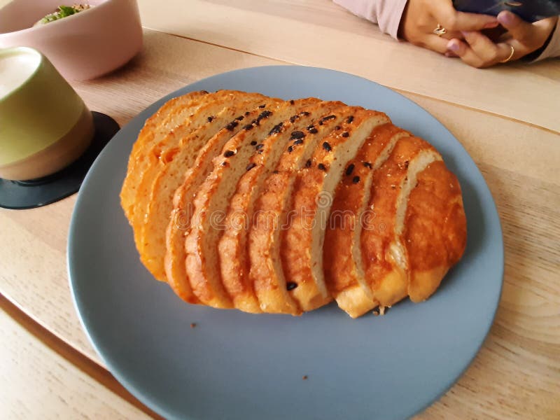 Breakfast today is bread stock photo. Image of snack - 201872666