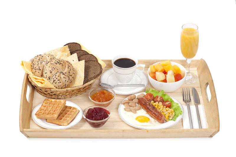Breakfast tray. stock image. Image of beverage, 070118i0194 - 2284453