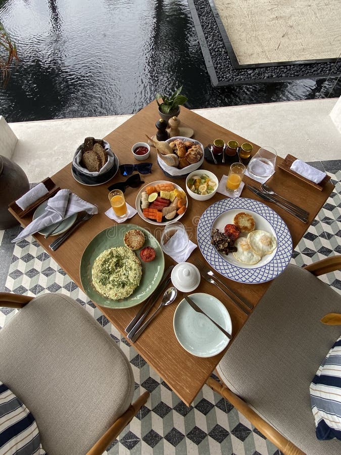 Breakfast for two stock image. Image of vitamin, meal - 187782747