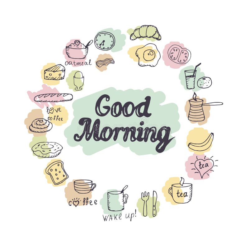 Breakfast Rolls Coffee Stock Illustrations – 1,468 Breakfast Rolls ...