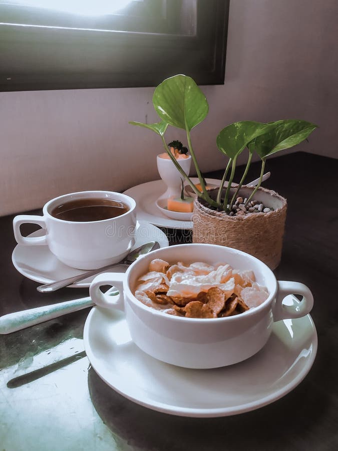 Breakfast, Very Delicious Breakfast Menu Morning Stock Photo - Image of ...