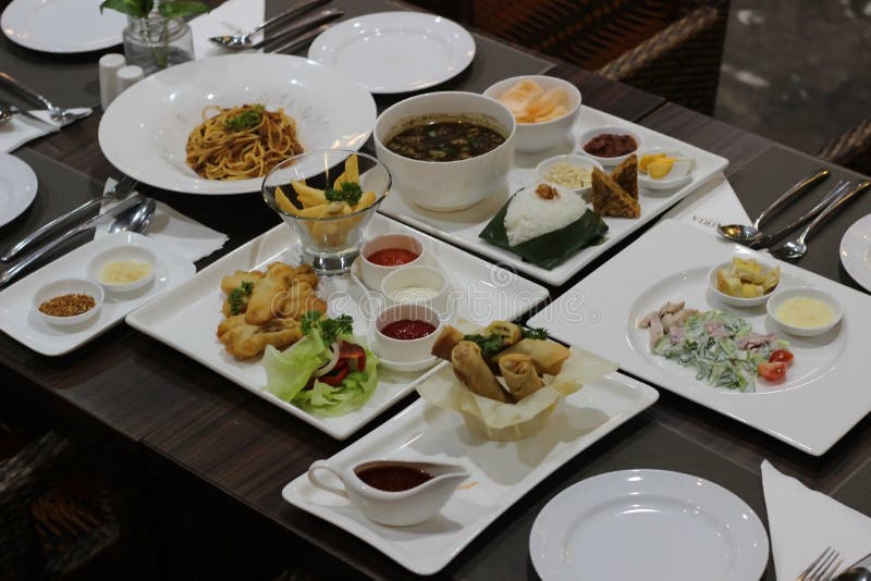 Breakfasting menu stock image. Image of middle, dish - 181872251