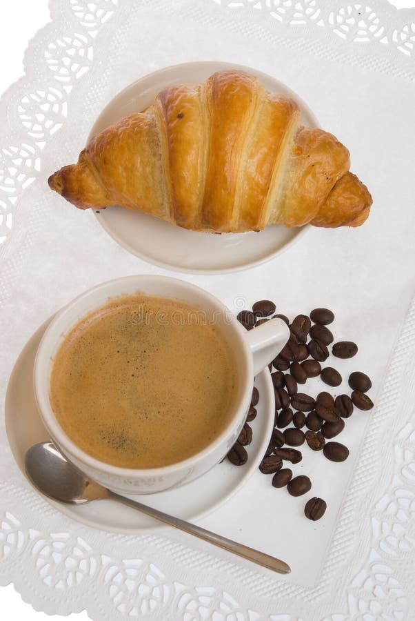 The breakfest stock image. Image of morning, croissant - 11028011