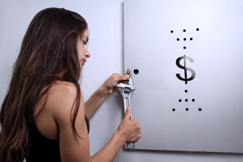 Breaking in stock image. Image of money, silver, steel - 14524651