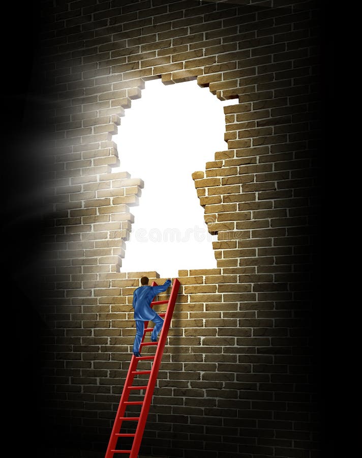 Breaking In stock illustration. Illustration of businessman - 28937904