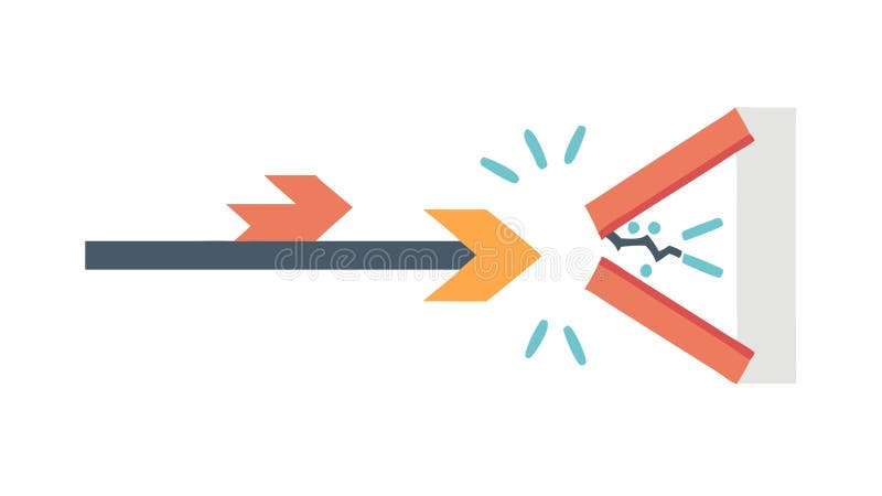 Breaking Barrier Icon: Breakthrough, Innovation Overcoming Obstacles ...