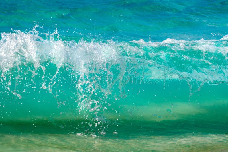 Breaking Bermuda Wave stock image. Image of tropical - 156304729