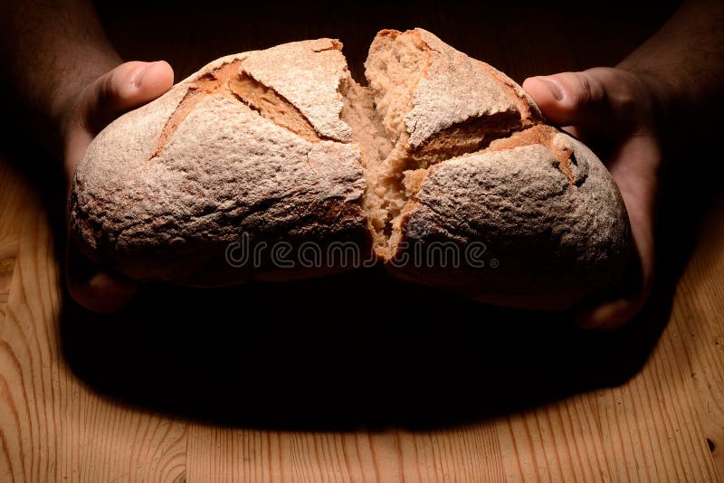 Jesus Breaking Bread stock photo. Image of jesuschrist - 4297852