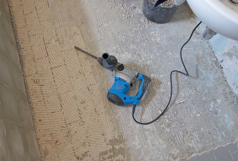 Breaking Ceramic Tiles, Work in Progress Stock Photo - Image of ...