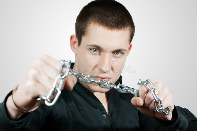 Man Breaking Chains Stock Photos - Free & Royalty-Free Stock Photos ...