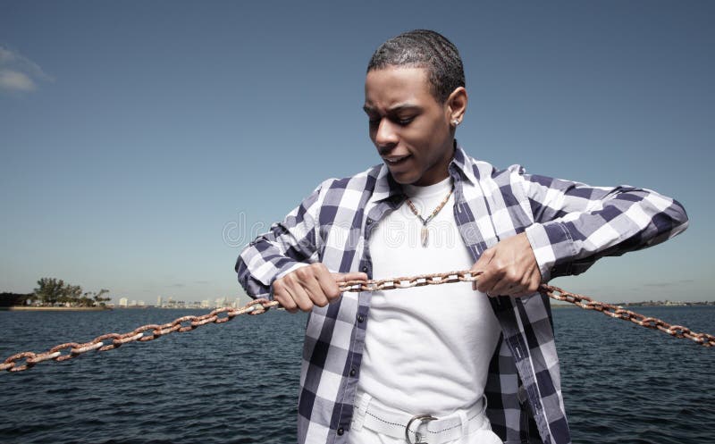Breaking Chains Man Young Stock Photos - Free & Royalty-Free Stock ...