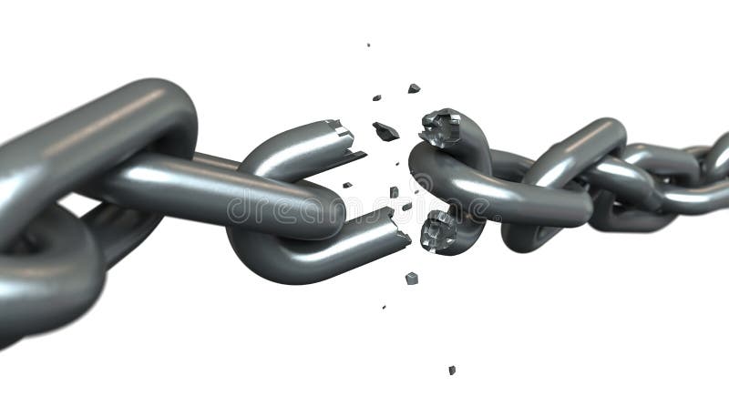 Breaking chains stock illustration. Illustration of attached - 25872989