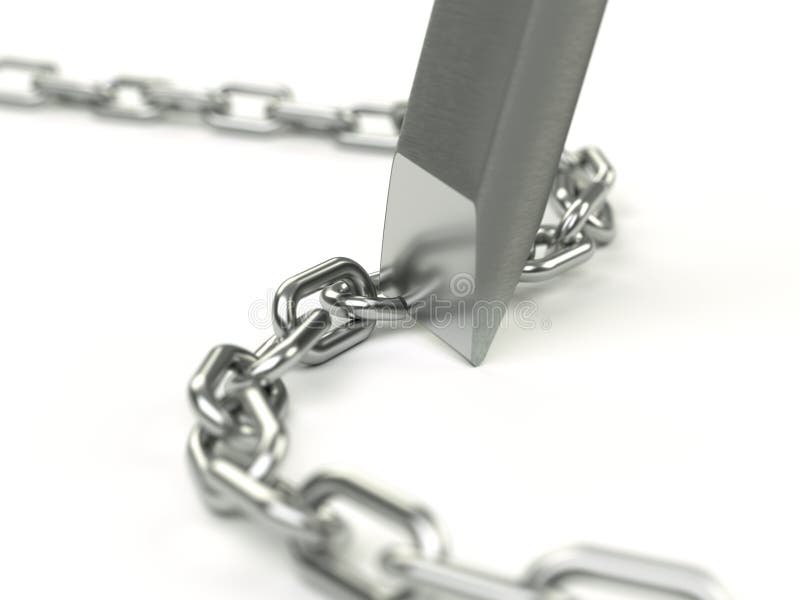 Breaking chains stock photo. Image of metal, torn, link - 43238442