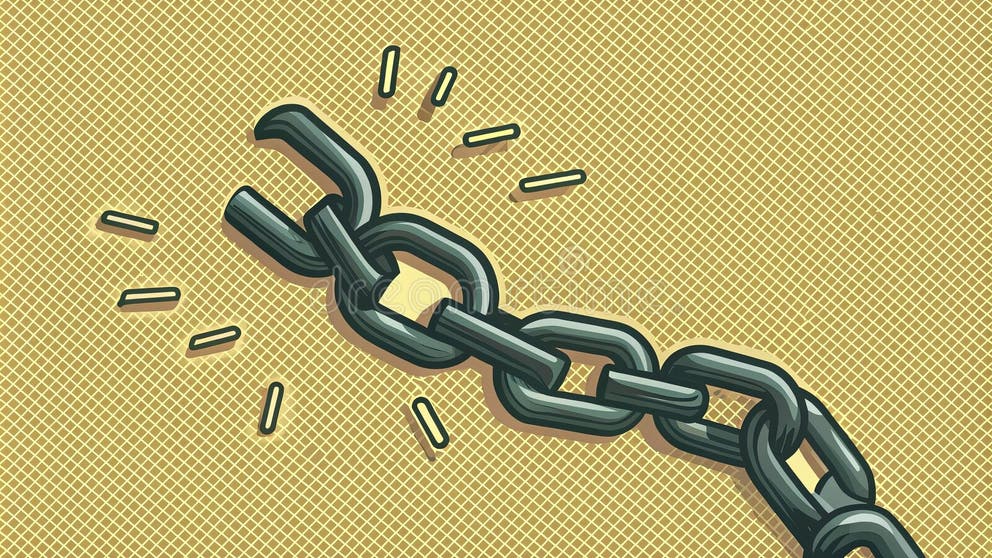 Breaking Chains: Conceptual Illustration of Freedom and Liberation ...