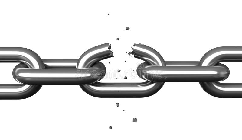 Breaking chains stock illustration. Illustration of connections - 37894289