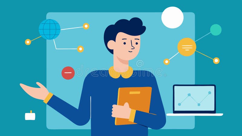 Breaking Down Concepts a Teacher Explaining a Complex Concept Using ...