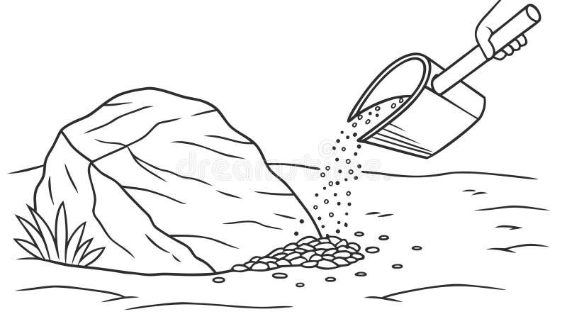 Breaking Down Rock, Problem Solving, Vector Design Generative AI Stock ...