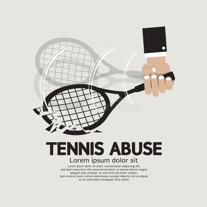 Broken Tennis Racket Stock Illustrations – 17 Broken Tennis Racket ...