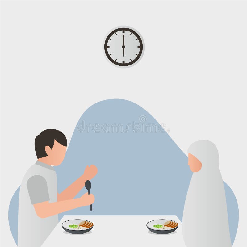Breaking the Fast Background in the Month of Ramadan Vector Design ...