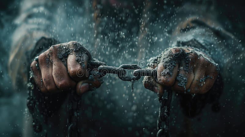 Breaking Free from the Chains of Self-deception: Hands Breaking through ...