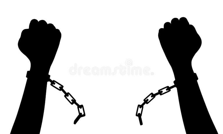 Breaking Free Chains Stock Illustrations – 942 Breaking Free Chains ...