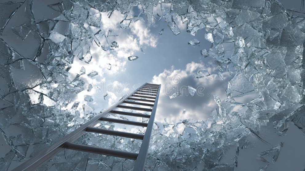 Breaking Glass Ceilings: a Path To Success in the Corporate World Stock ...