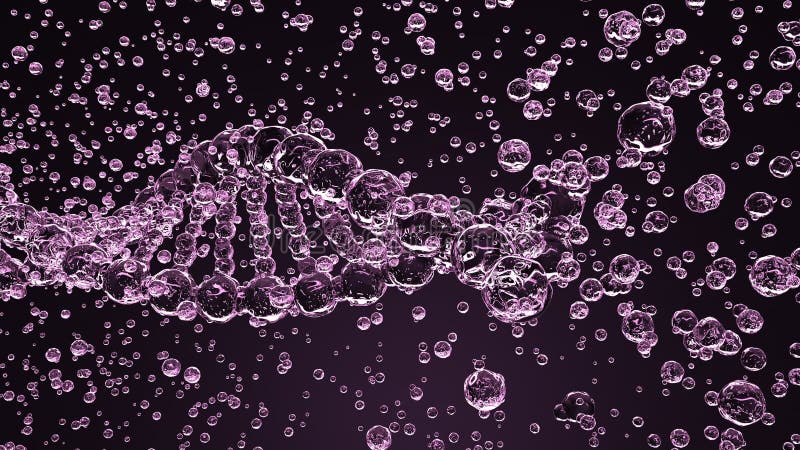 Breaking Glass DNA Molecule Against Violet Background Stock Footage ...