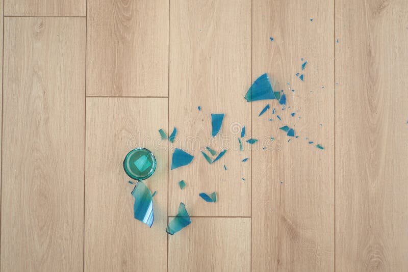 Breaking of a Glass on a Floor, Stock Photo - Image of fragile, floor ...