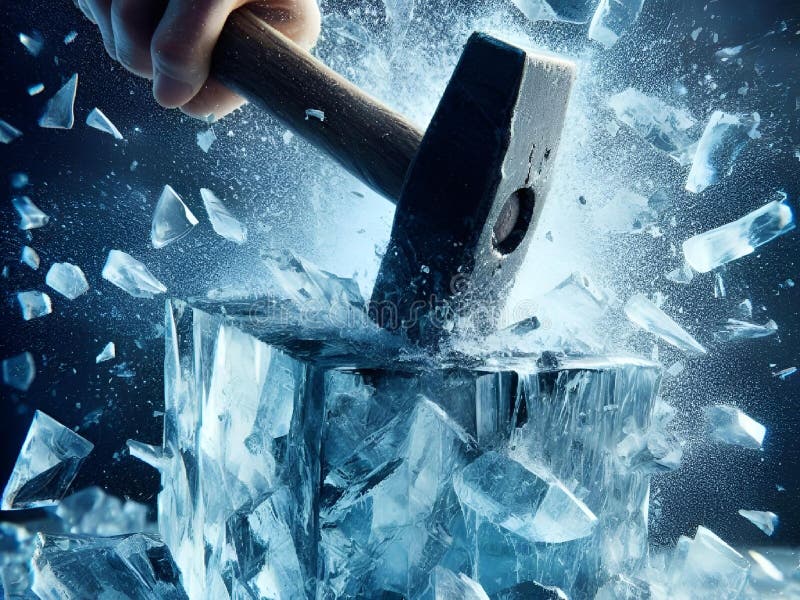 Breaking the Ice, Great Details Stock Illustration - Illustration of ...