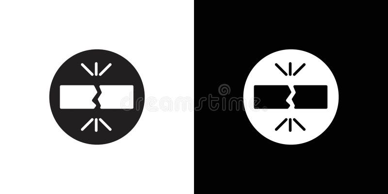 Breaking Icon Linear Logo Isolated Stock Vector - Illustration of ...