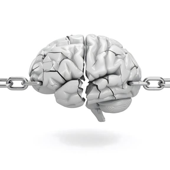 Breaking Mental Chains stock illustration. Illustration of font - 381365035