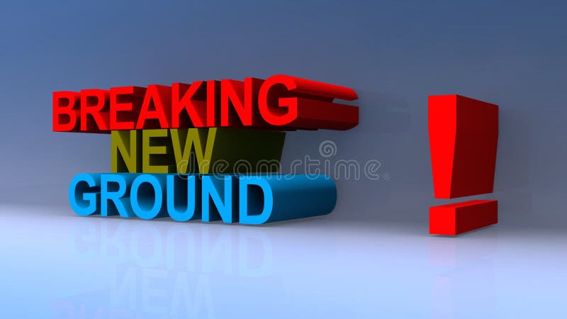 Breaking New Ground on Blue Stock Photo - Image of business, diversity ...