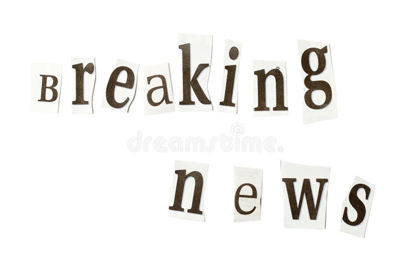 Breaking news stock image. Image of letter, headline - 20555697