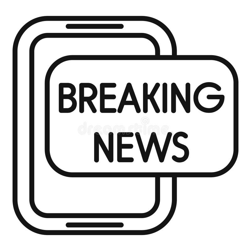 Breaking News Alert Icon Showing Latest Information Stock Vector ... Breaking News Alert Icon Showing Latest Information Stock Vector ...