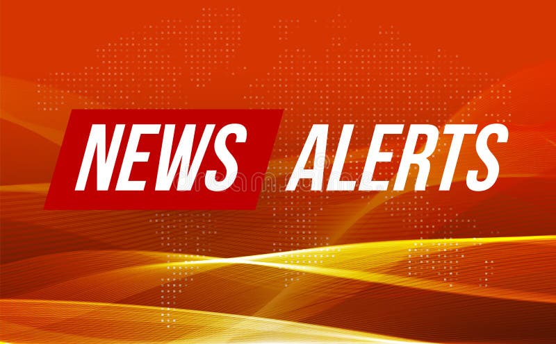 News Alerts Simple Text Banner Template, Minimalistic Style. Breaking ...