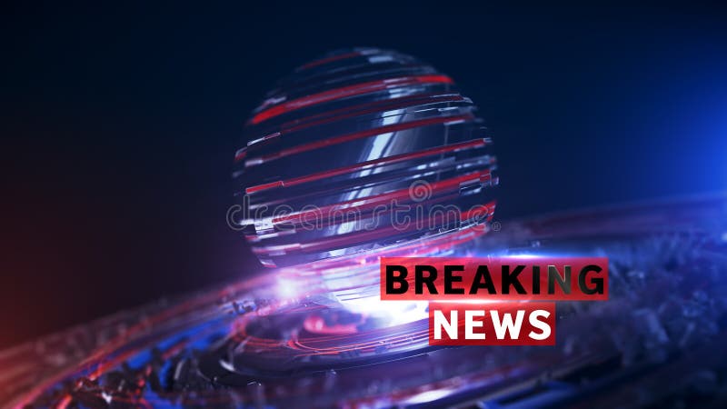 BREAKING NEWS Background Looped, Digital World Breaking News Studio ...