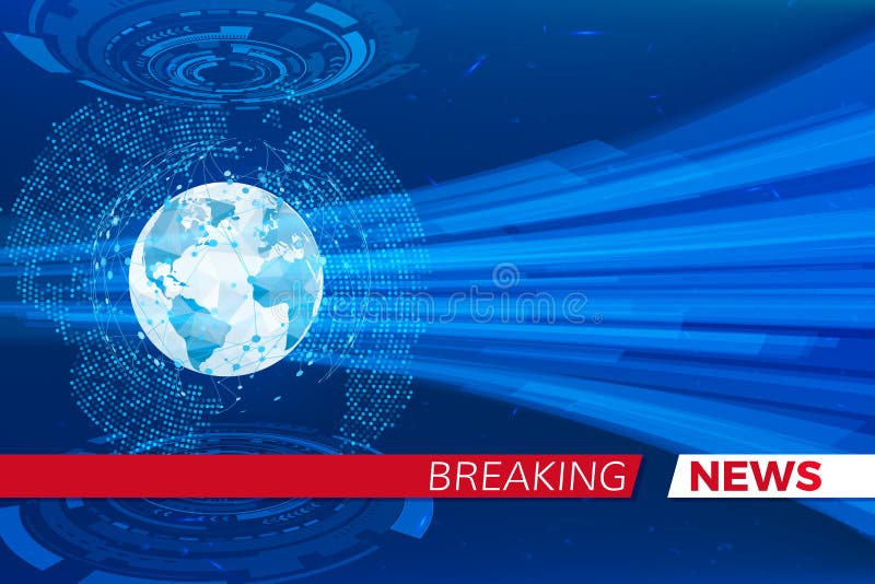 Breaking News Background. Breaking News Studio Template. Vector ...